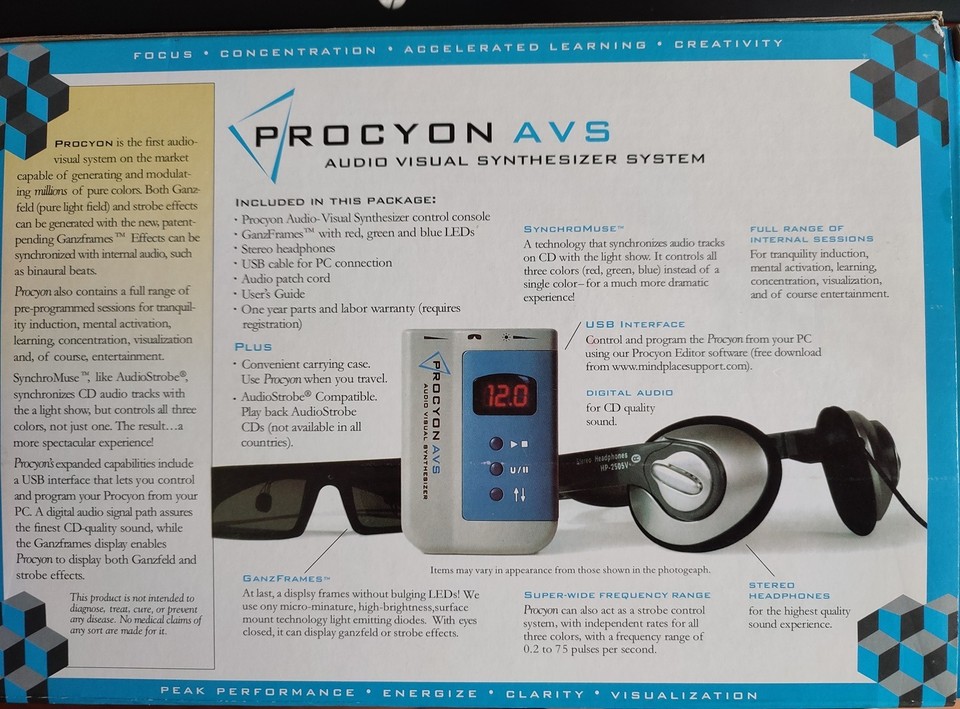 Procyon light sound AVS mind place meditation relaxation machine not ...