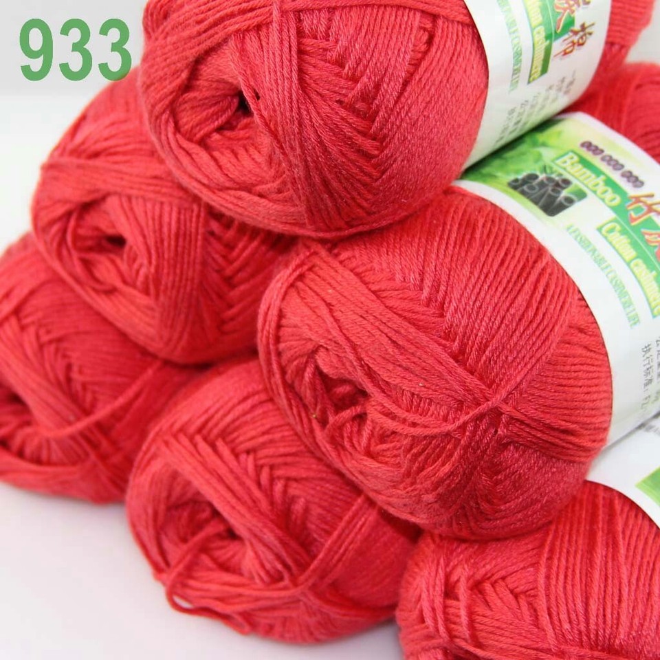 Sale New 6 Ballsx50g Super Soft Bamboo Cotton Baby Hand Knitting ...