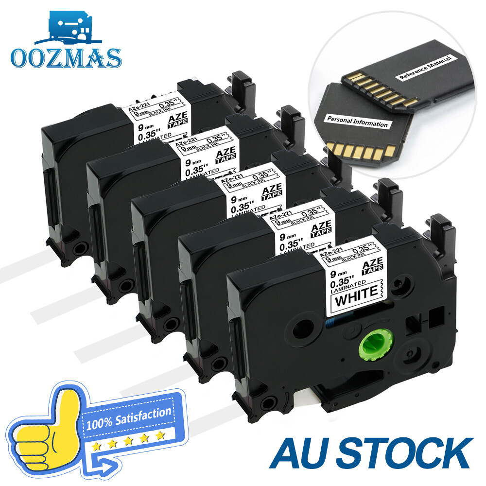 Compatible Brother P-Touch TZe-231 TZe-131 TZe-221 Label Tape 12mm 9mm ...