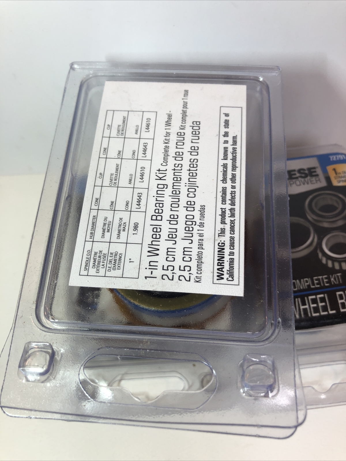 LOT OF 4 KITS Reese Towpower 72791 Complete 1" Wheel Bearing Kit | eBay