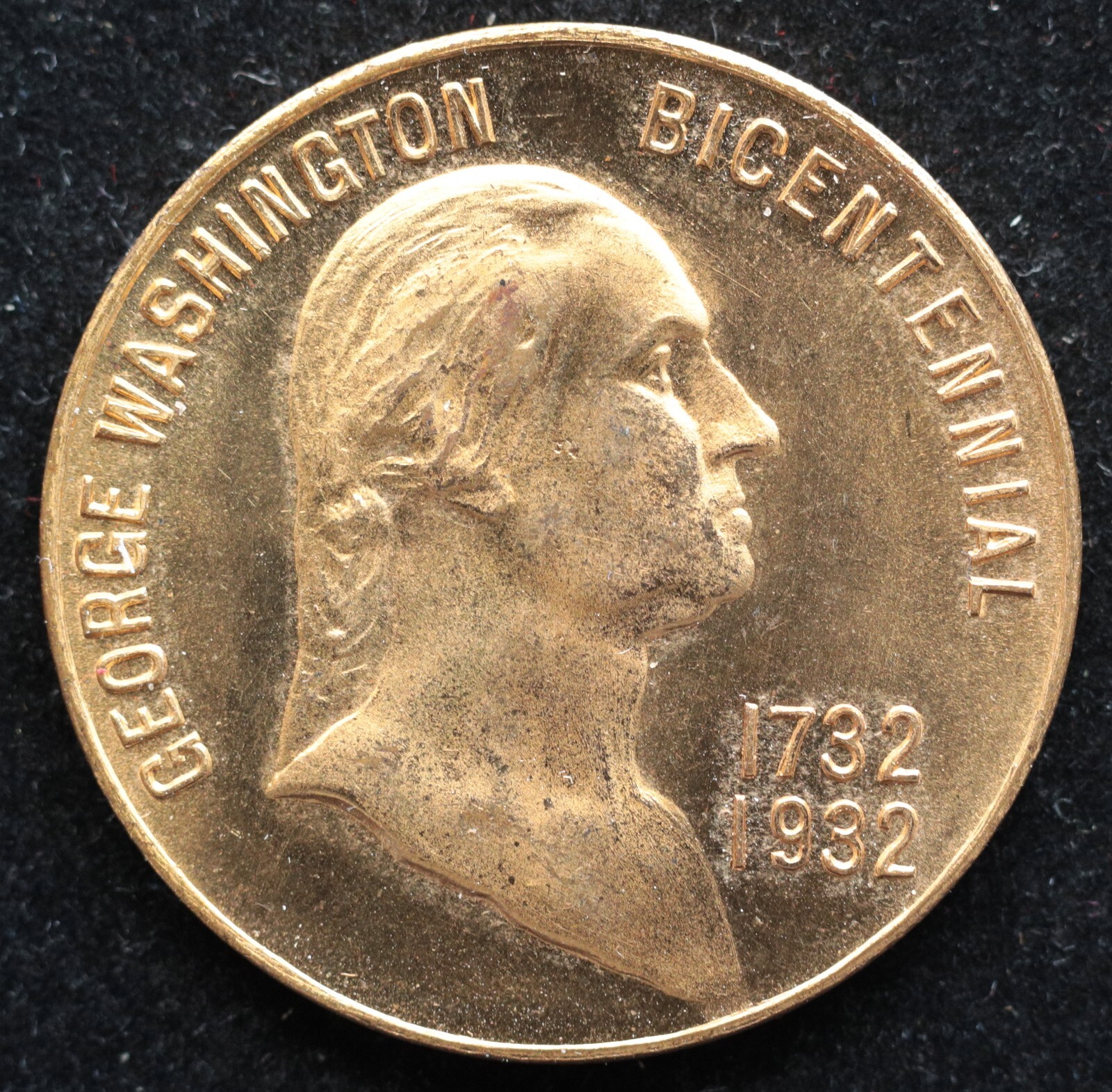 W2987 1732 1932 WASHINGTON BICENTENNIAL WAKEFIELD VIRGINIA TOKEN GEM BU ...