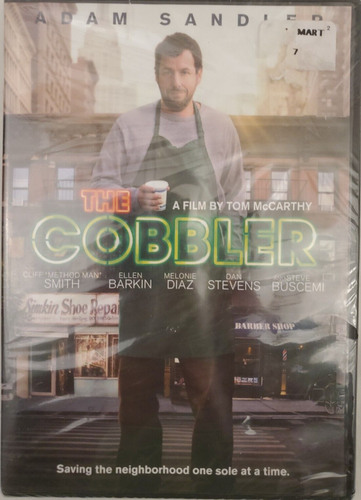 THE COBBLER (DVD, 2015) ADAM SANDLER, ELLEN BARKIN, MELONIE DIAZ, NEW ...
