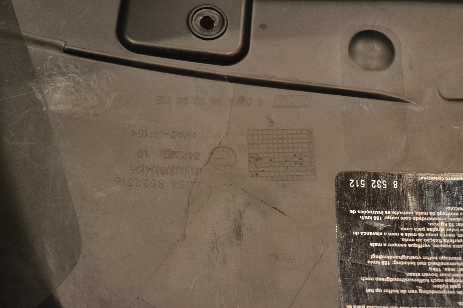 Genuine OEM BMW R1200RT K1600GT K1600GTL Right Outer Saddle Bag Lid ...