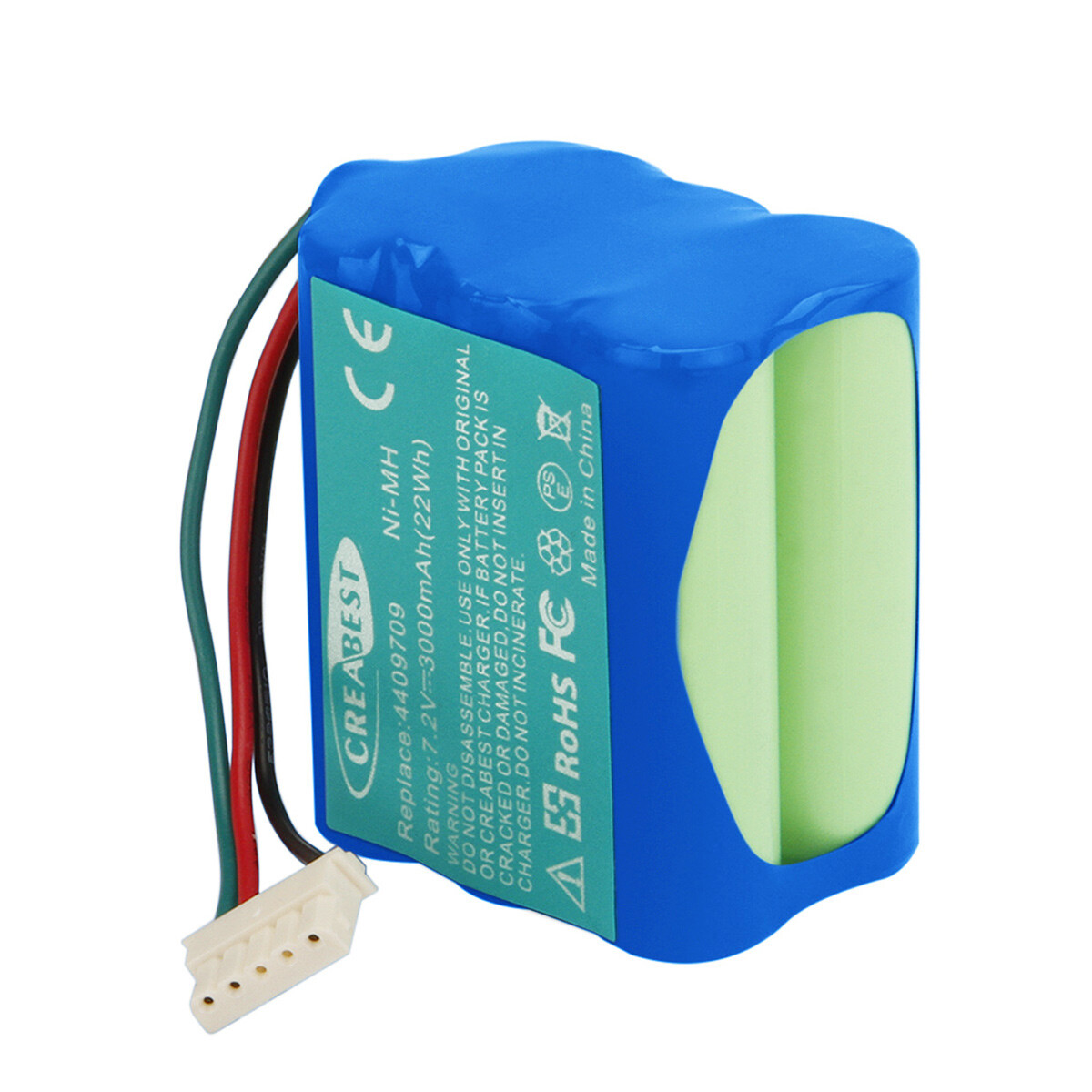 3.0AH 7.2V Ni-MH Akku für iRobot Braava 380 380T 390T 4409709 Mint Plus ...