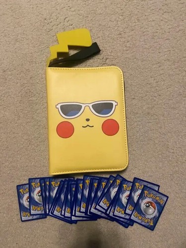 Pikachu Card Binder for Pokemon Trading Games Collection Binder 30 FREE ...