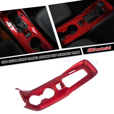 Racing Style Red Center Console Gear Shift Panel Trim For Toyota ...