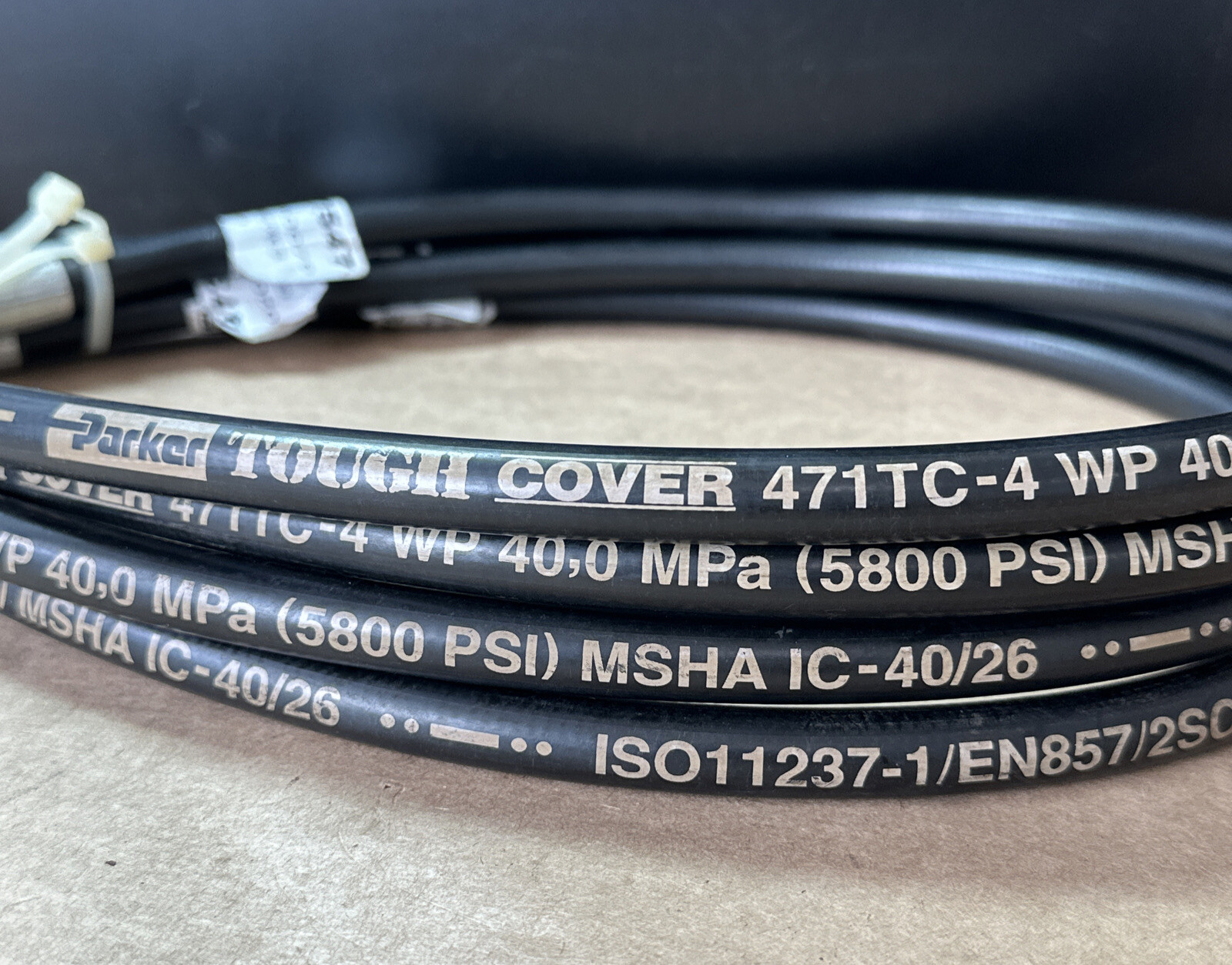 (4)NEW- Parker Tough Cover 471TC-4 WP 40.0MPa (5800PSI) MSHA IC-40/26 ...