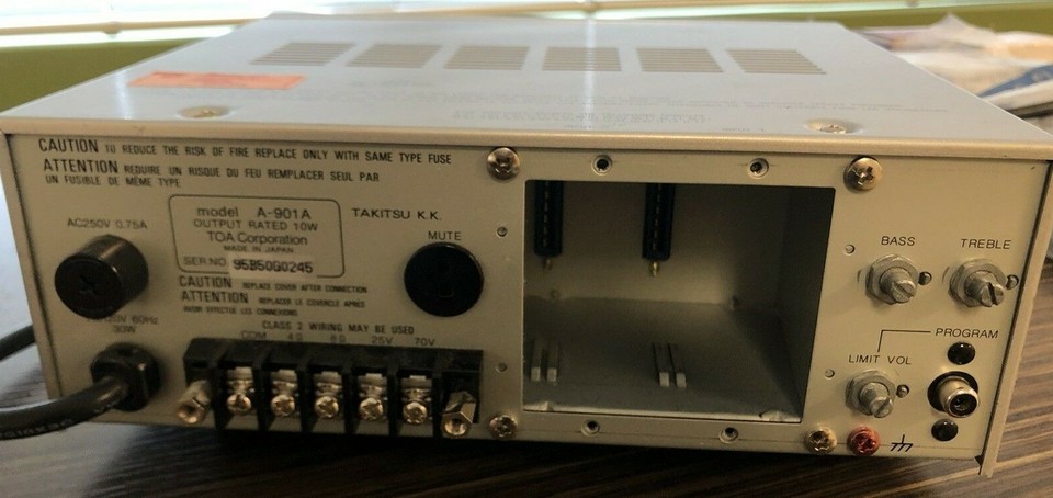 TOA 900 Series Amplifier A-901A | eBay
