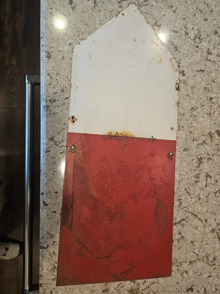 WW2 WWII Era German Steel Warning Sign- Landmine / Minefield Hazard ...