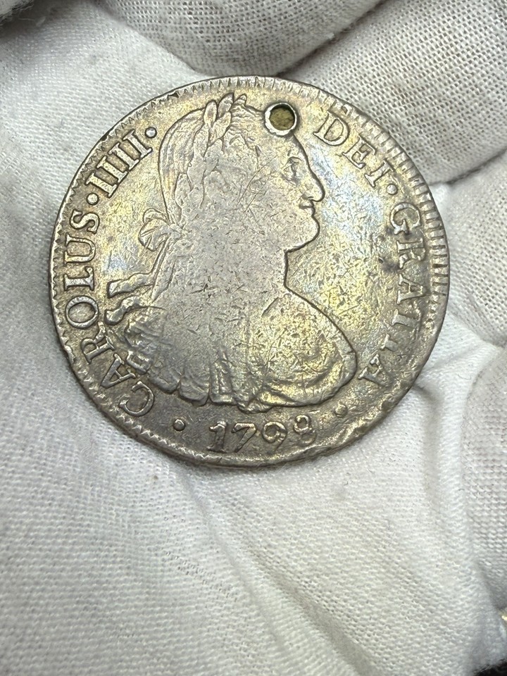 1798 Holed Mexico 8 Reales Silver Coin KM# 109 J138 | eBay