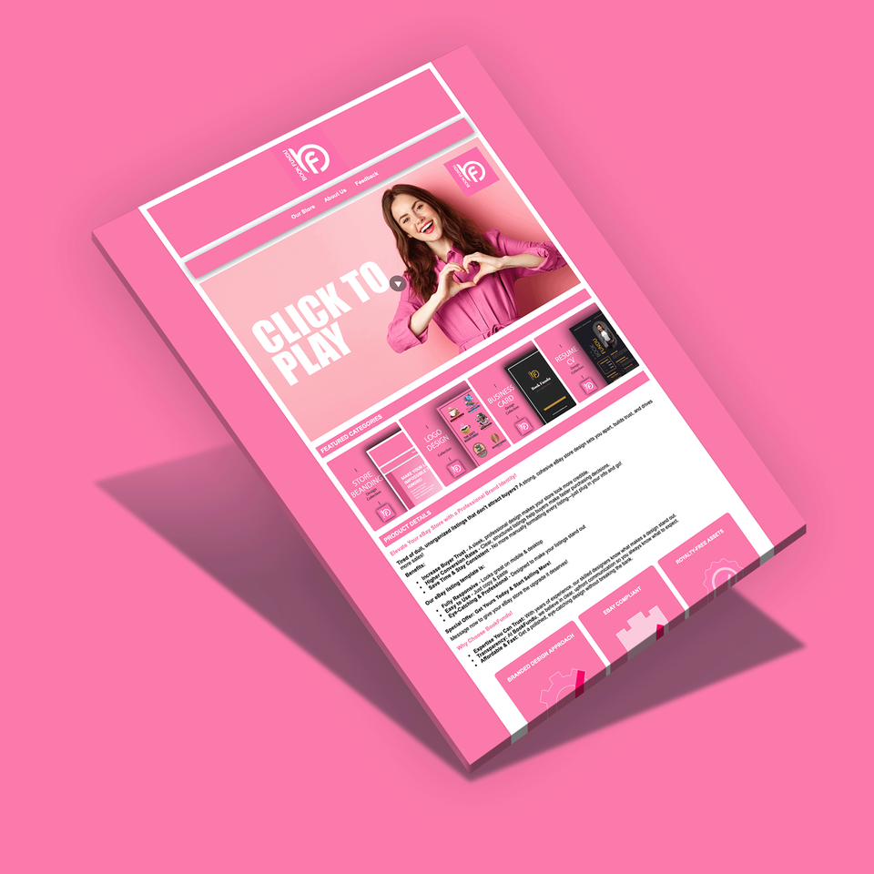 Custom eBay Listing Template, Store Branding, Banner, Video & Logo ...