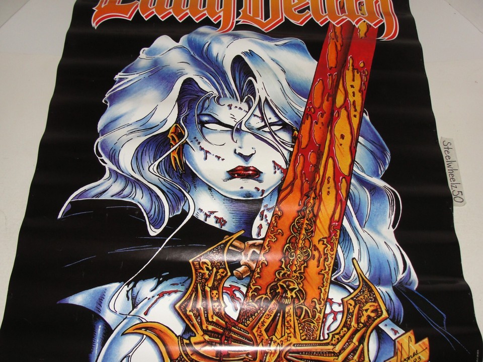 Vintage Lady Death Poster 1993 Chaos Comics 24" X 36" Steven Hughes ...