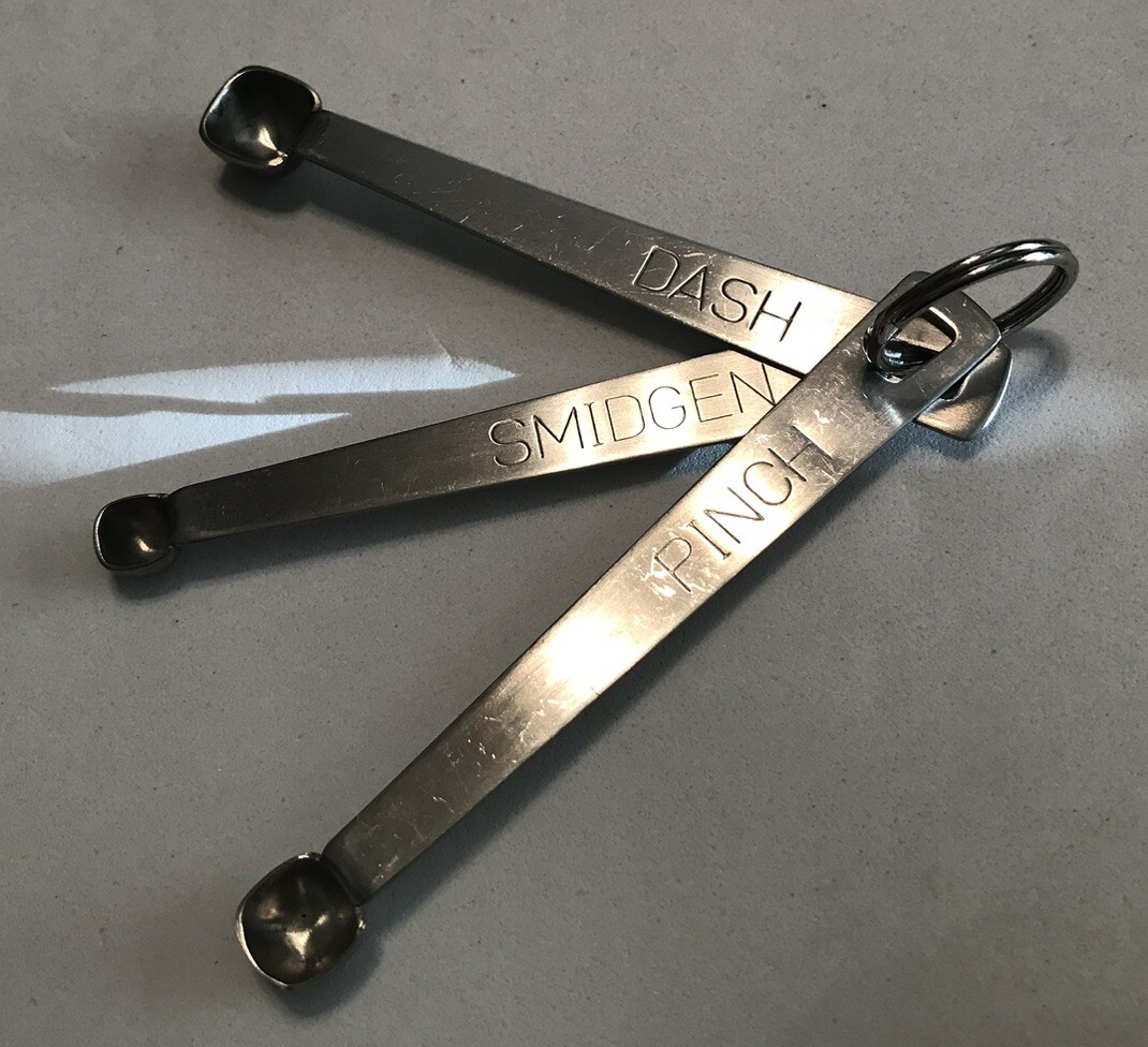 Vtg Set Of 3 Stainless Steel Measuring Spoons-Dash, Pinch And Smidgen ...