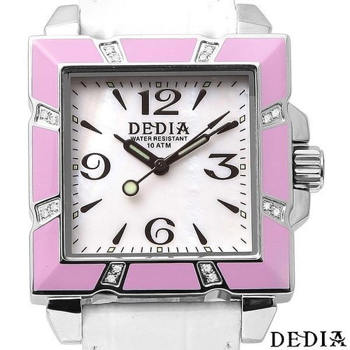 DEDIA 16 Diamonds Brand New Mother of Pearl Dial Swiss Movement Luxury ...
