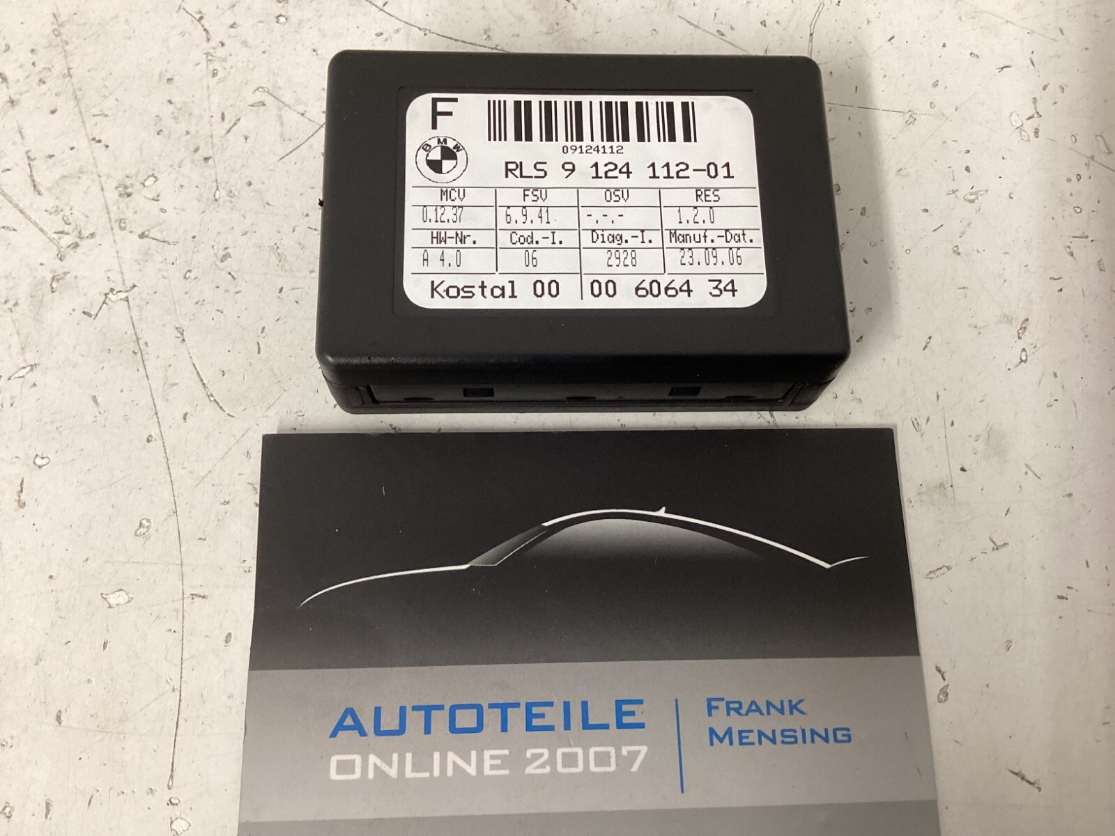 BMW 1er Sensor RLS Regen Licht Regensensor Lichtsensor 9124112 | eBay.de