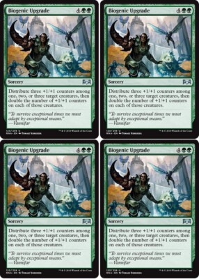 MTG - 4x BIOGENIC UPGRADE - Ravnica Allegiance (U) | eBay Australia