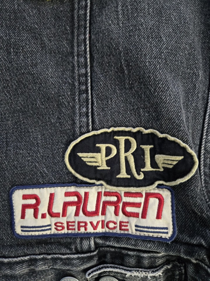 Polo Ralph Lauren 1967 USRL Race Moto Club Riders Denim Trucker Jacket ...