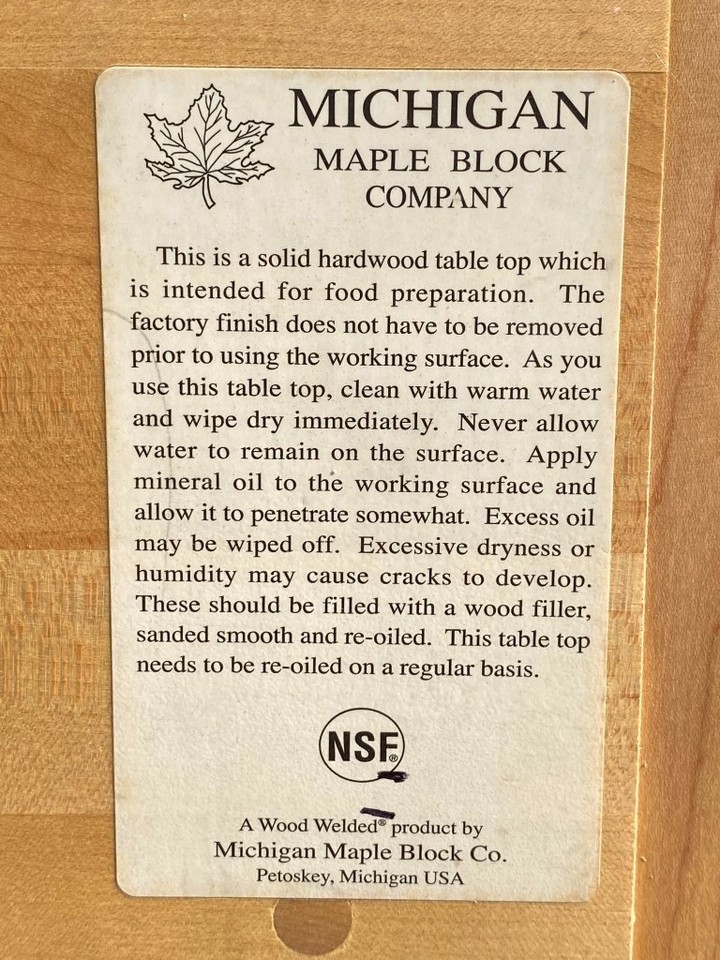 Michigan Maple Block Food Prep Table, 72" x 30" with 9-bin shelf | eBay