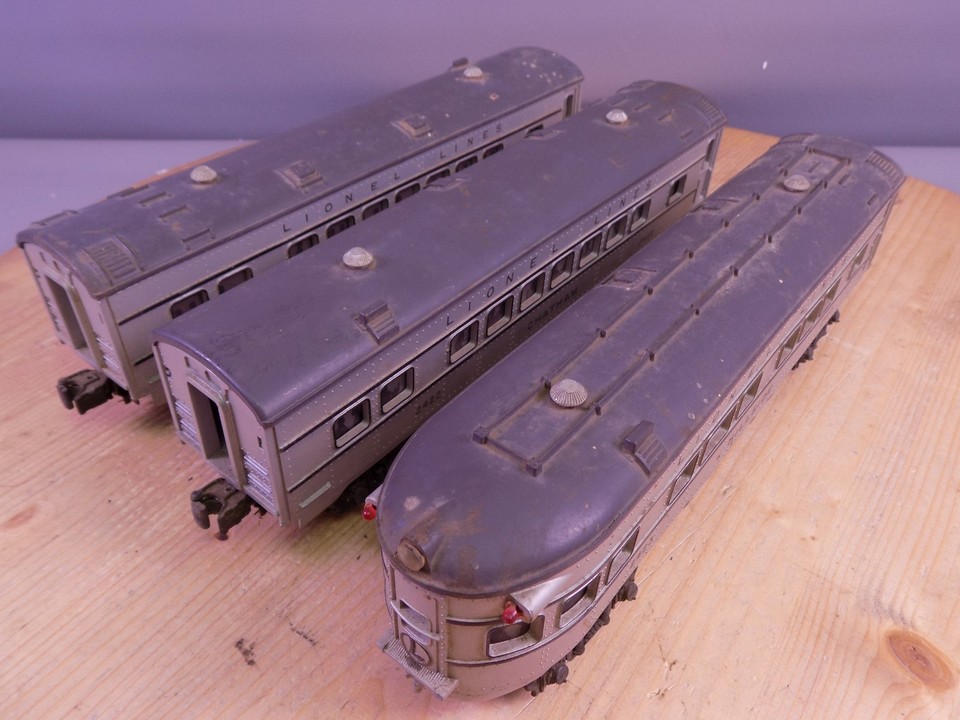 Lionel O Scale Lionel Lines 2421,22,23 Passenger Cars No Box Lot #O22 ...