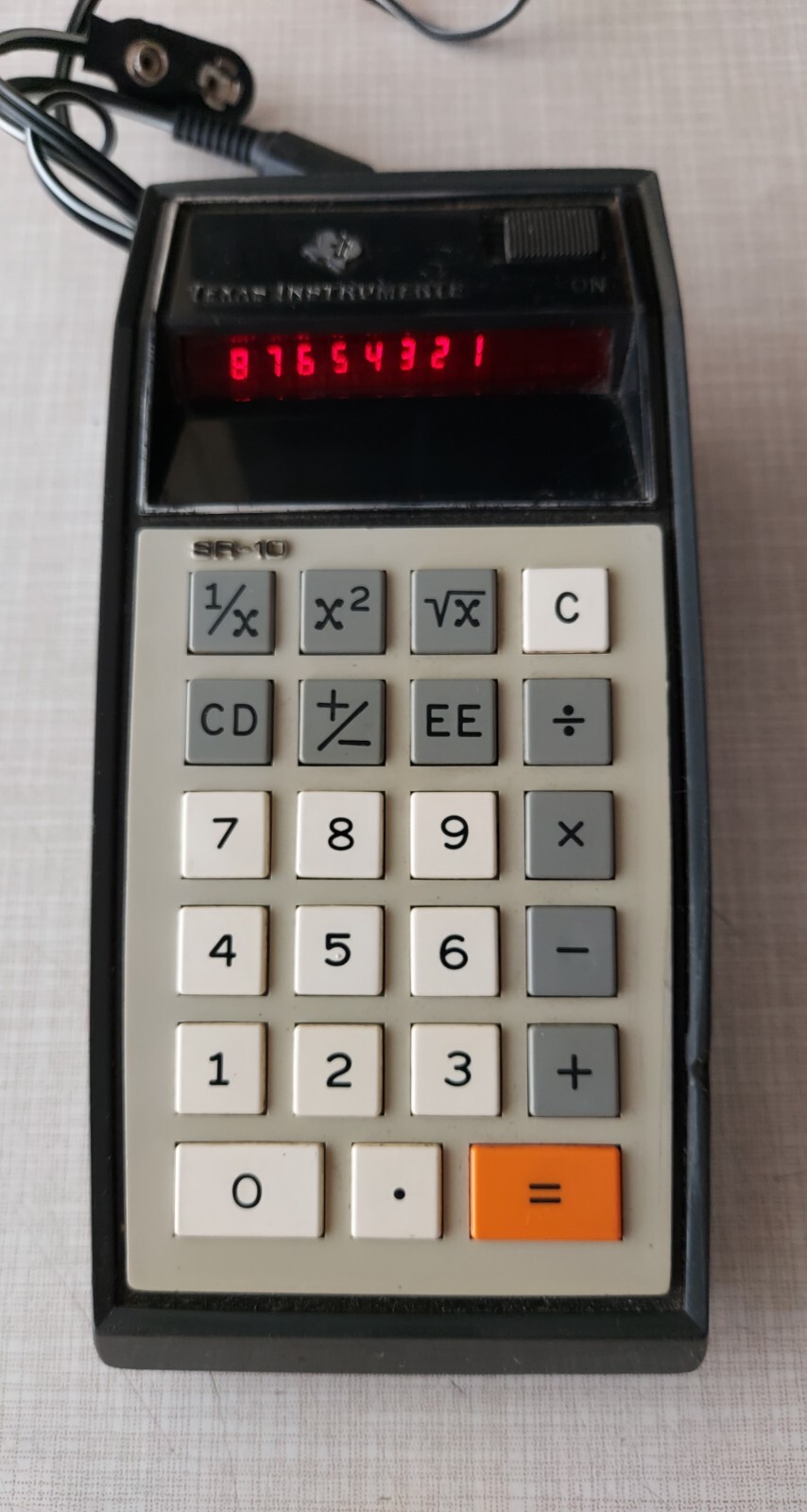 🧮 VTG 1972 RARE Texas Instrument SR-10 Electronic Slide Rule Calculator ...