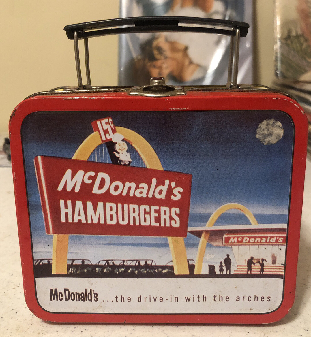 Vintage 1997 McDonald's MINI METAL TIN LUNCH BOX w/ CONTENTS FF ...