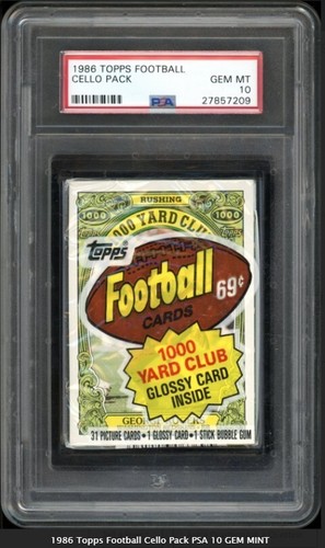 1986 Topps Football Cello Pack - PSA 10 - Jerry Rice? RARE! - 27857209 ...
