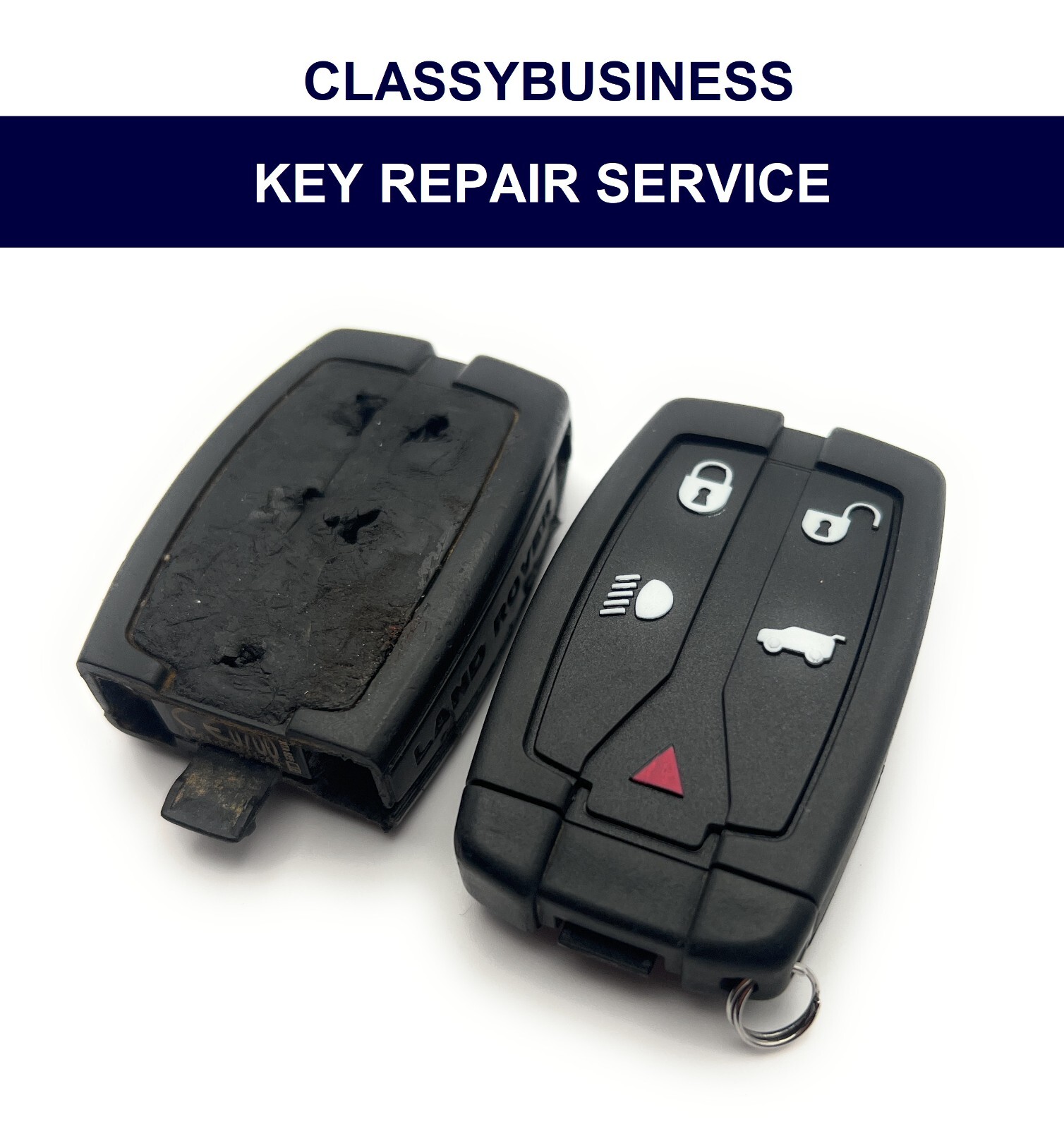 Classybusiness Key Repair for LAND ROVER FREELANDER 5 Button Remote Fob ...