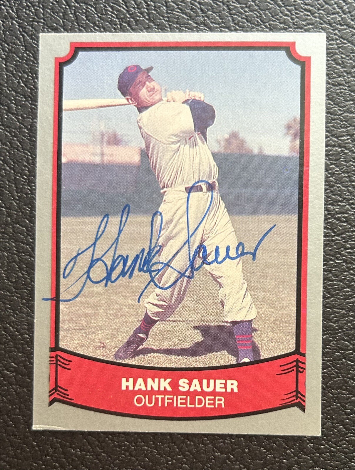 Hank Sauer Autographed Signed 1988 Pacific Legends Card Cincinnati Reds ...