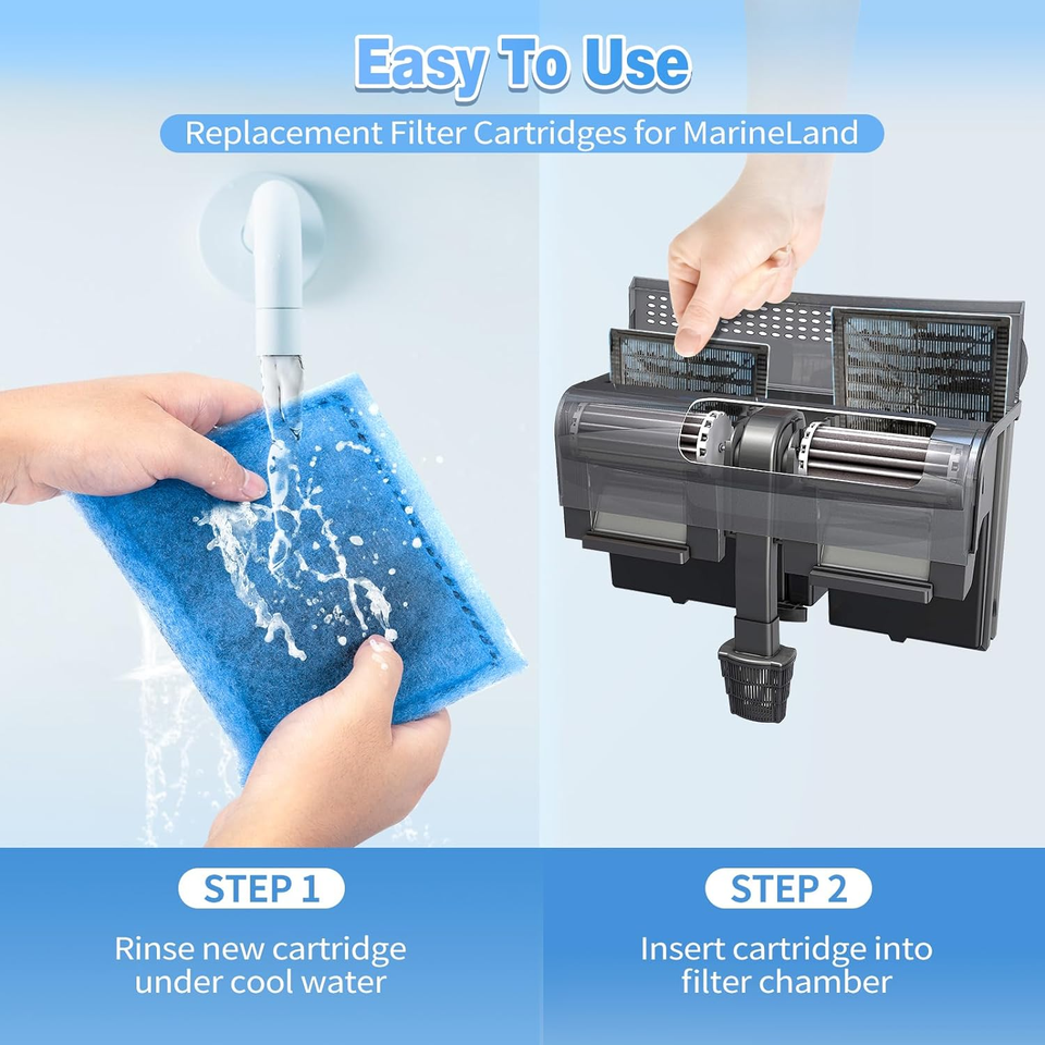 8 Pack Rite-Size C Filter Cartridges for Marineland Penguin PRO Power ...