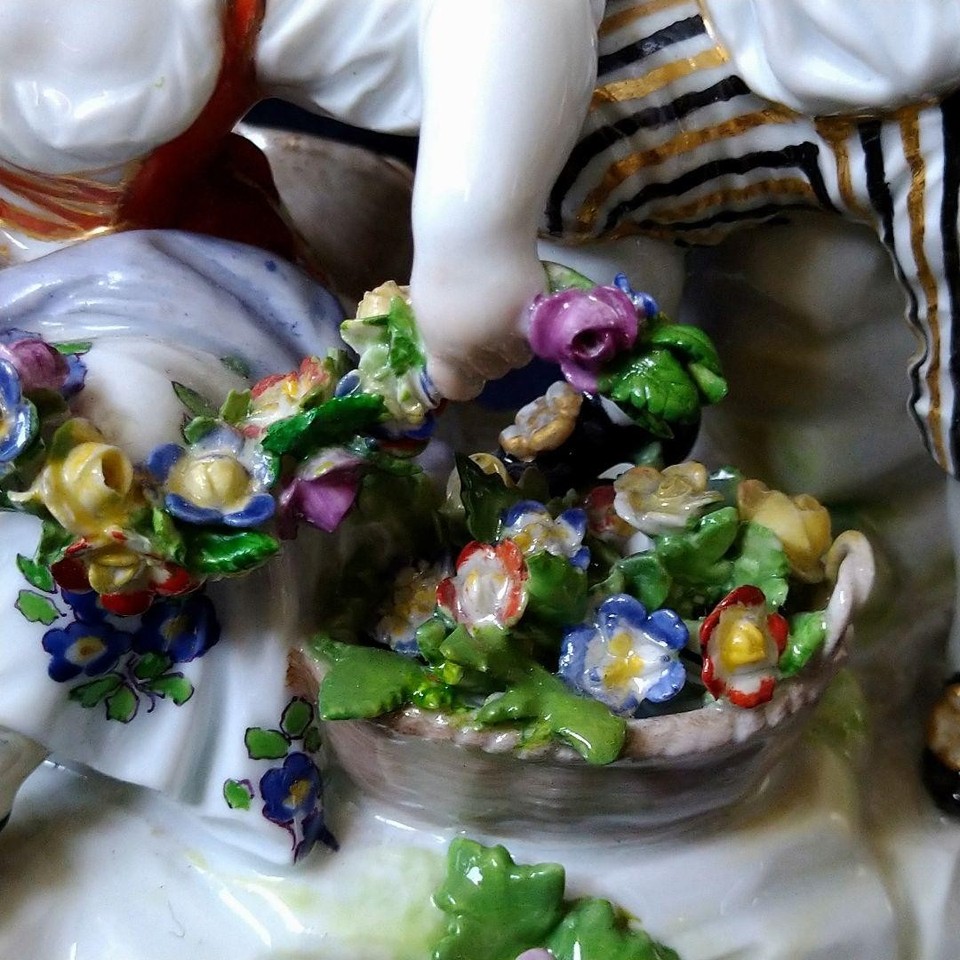 1924 Antique Meissen Porcelain Figurine F93 Allegory Of Spring made in ...