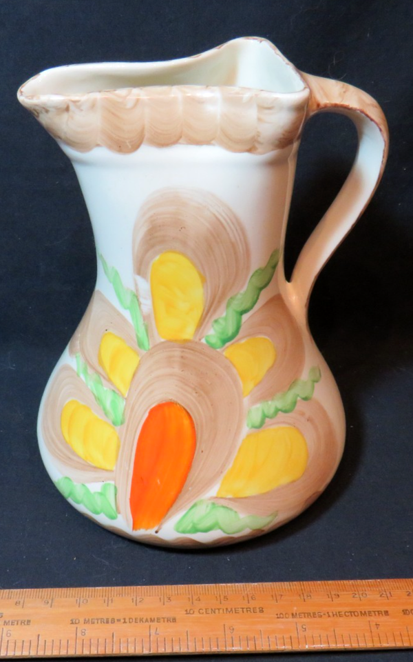 3 Myott Pinch Neck Jugs / Pitchers. Abstract Design. Art Deco | eBay UK