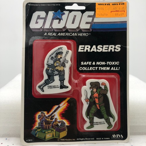 GI Joe ERASERS 1986 MOC | eBay