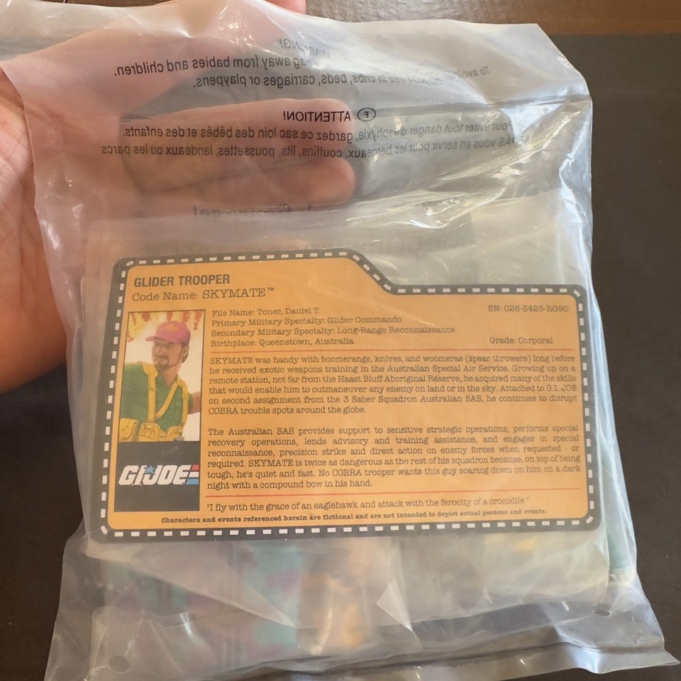 2016 GI JOE JOECON GLIDER TROOPS SKYMATE & CLOUDBURST 2 PACK FIGURE SET ...