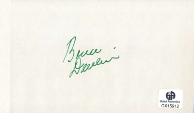 Bruce Devlin Signed Autographed Index Card PGA Golf Legend Masters ...