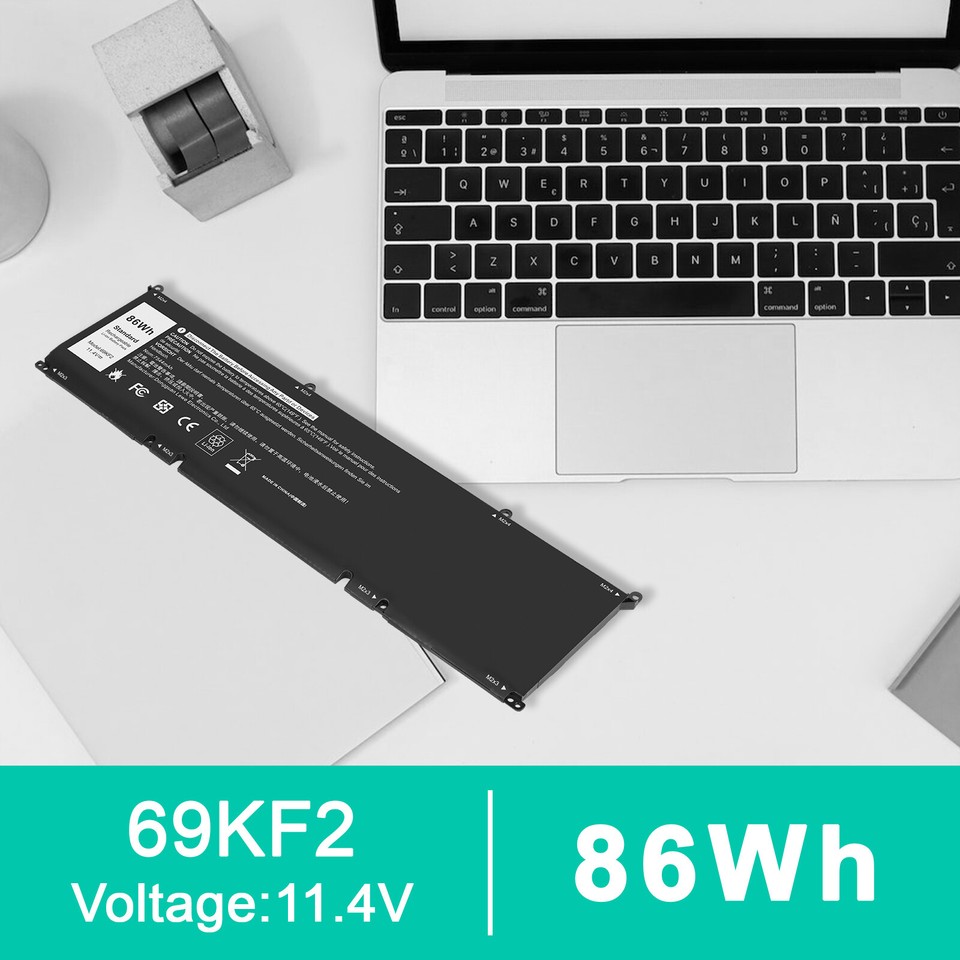 69KF2 8FCTC 86Wh Battery for Dell Alienware M15 M17 Vostro 15 7510 XPS ...