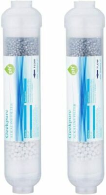 10 Inch Inline Alkaline ph+ Water Filter for Reverse Osmosis RO System ...