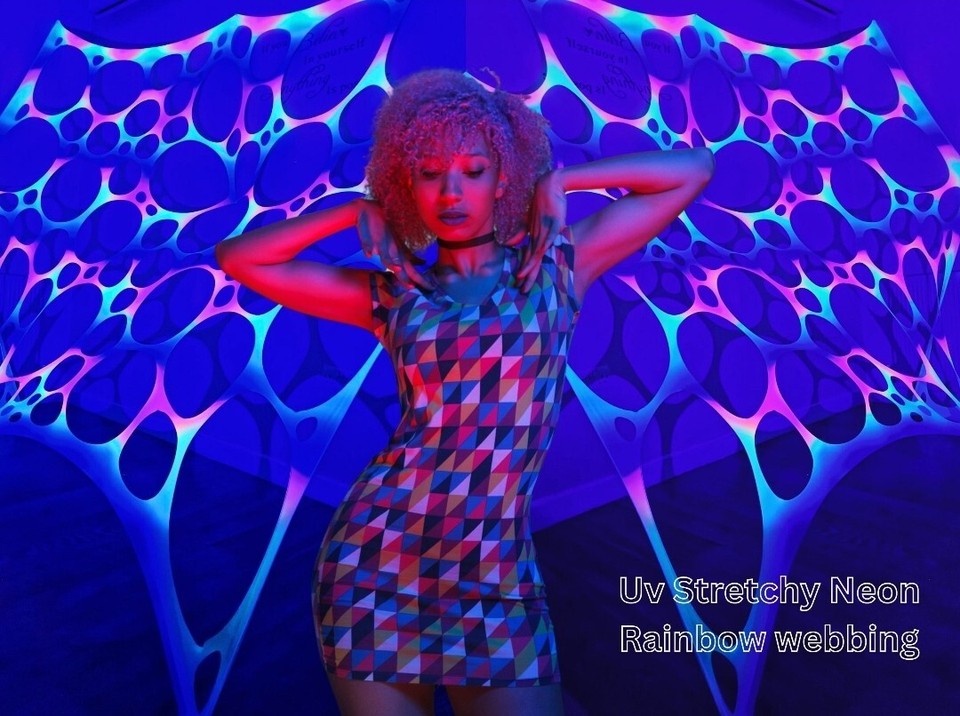 UV Event Decor , Black Light Party, Neon Glow , Stretch Decor, Dj ...