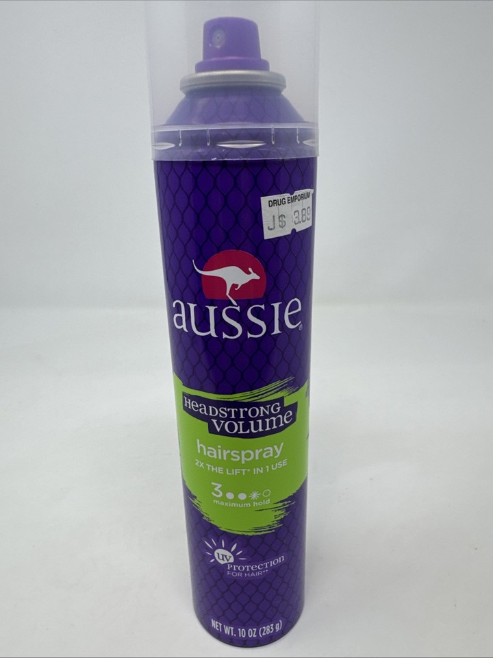 Aussie Headstrong Volume Hairspray Level 3 Maximum Hold 10Oz New ...