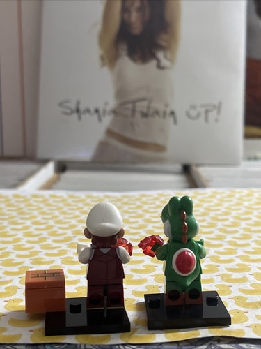 YOSHI FIRE MARIO LEGO MINIFIG FIGURE super bro world nintendo dinosaur ...