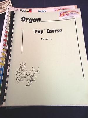 ORGAN POP COURSE Volume 1 Vintage Organ Piano Electronic Keyboard Song ...