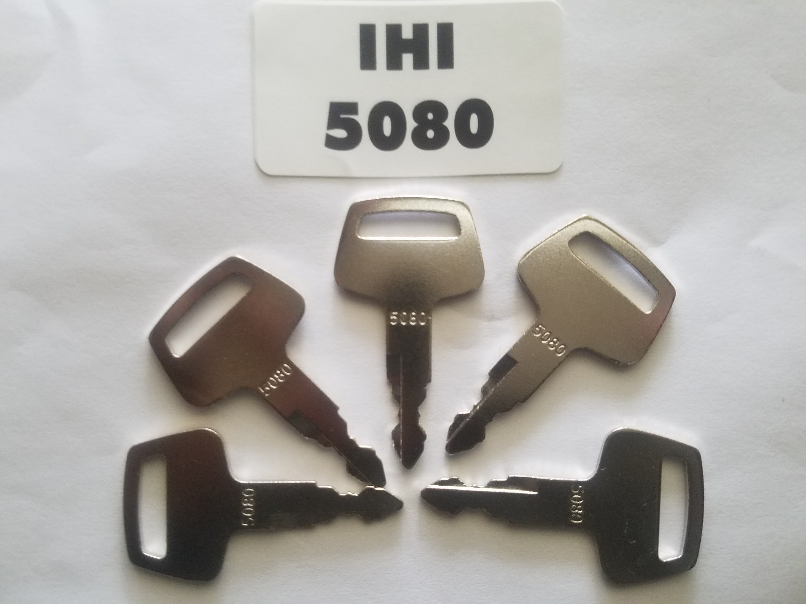 (5) IHI Keys Excavator Heavy Equipment Ignition Construction Keys 5080 ...