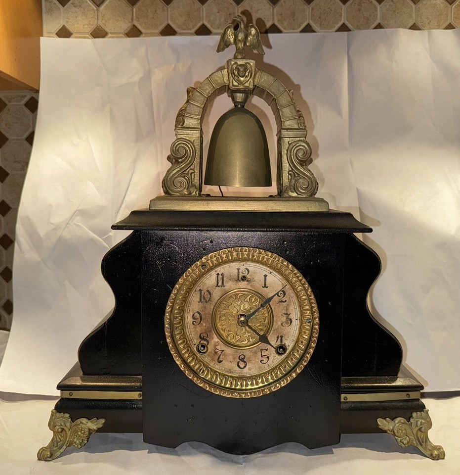 Gilbert Antique Bell Top Mantel Clock - “Curfew” Model | eBay