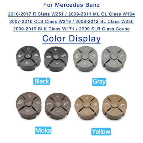 10PCS Steering Wheel Switch Buttons For Benz W164 W171 W219 W230 W251 ...