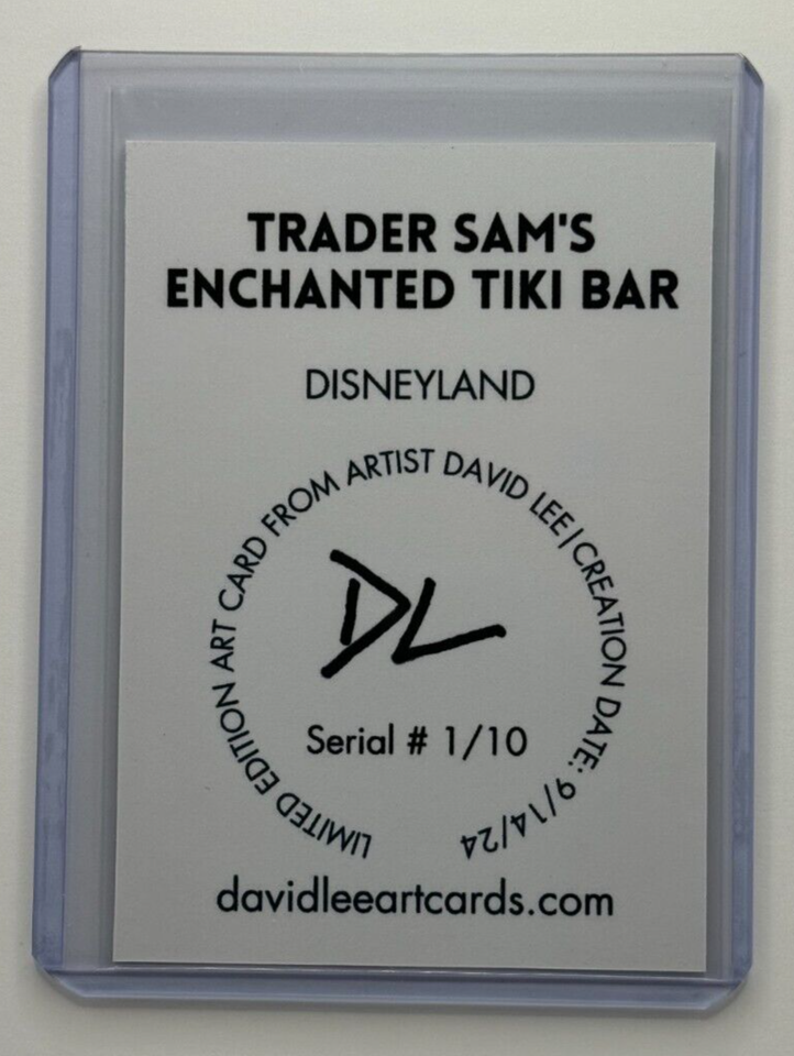 Trader Sam Enchanted Tiki Bar Limited Artist Signed Disneyland Trading ...