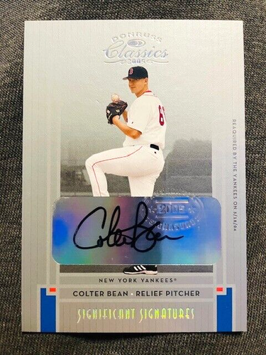 2005 Donruss Classics #205 Colter Bean Rookie RC Auto Autograph Card ...