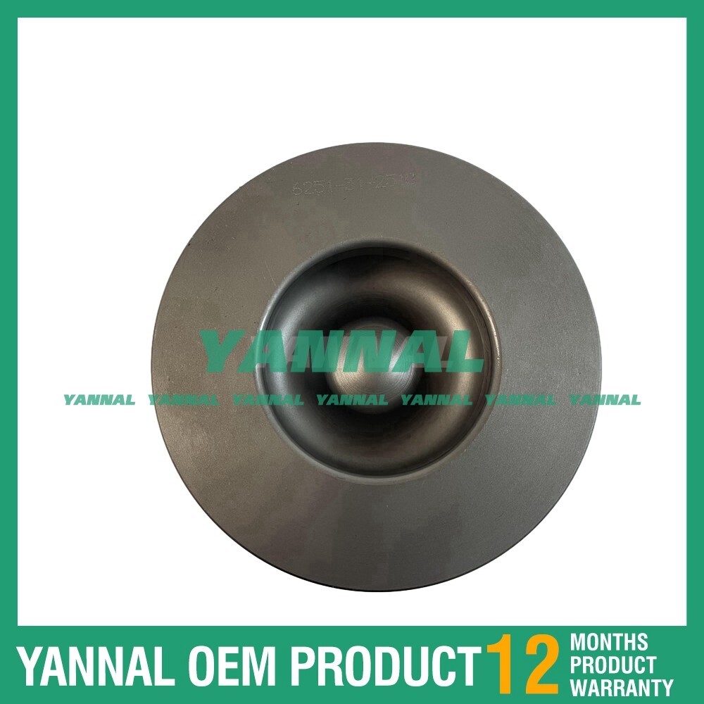 New 6x 6251-31-2510 Piston Kit STD For Komatsu 6D125 Engine | eBay