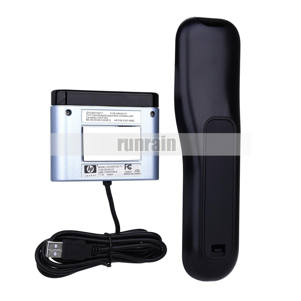 HP WMC MCE Microsoft Windows Media Center RC6 IR Remote Control USB IR ...