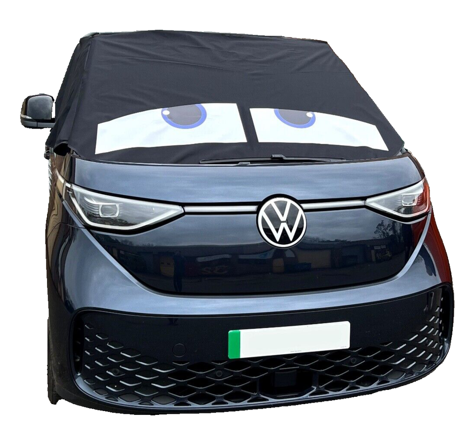 VW ID BUZZ windscreen Cover deluxe tailored black out camping cover fun ...