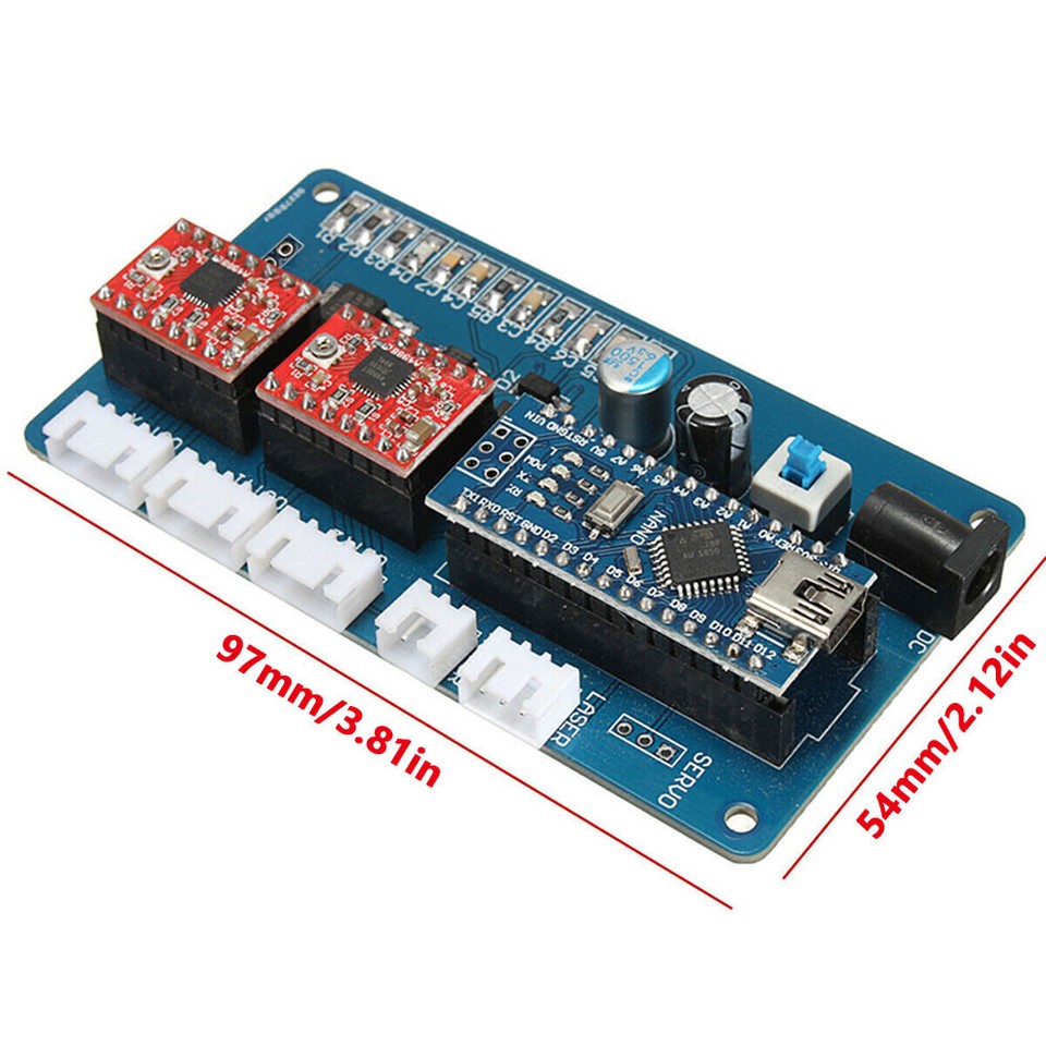 Stepper Motor Control Boards Driver 2 Axis For DIY Laser Engraver ...