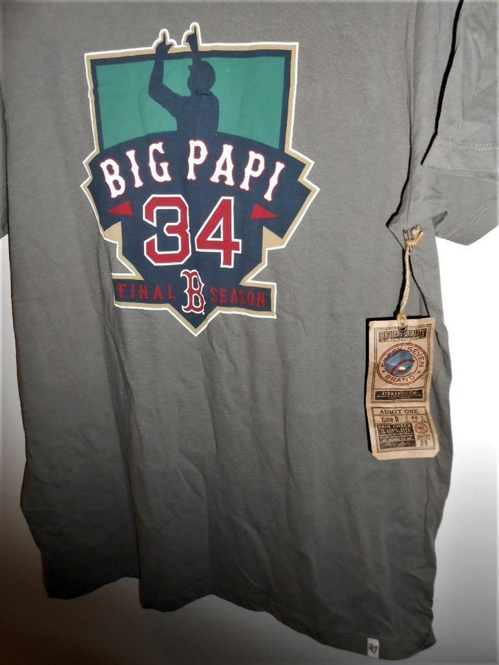 New Boston Red Sox David Ortiz Big Papi Final Season 47 Brand Shirt ...